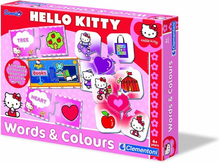 Hello Kitty Words and Colours Board Game for Kids Sanrio – ifunky.com.au