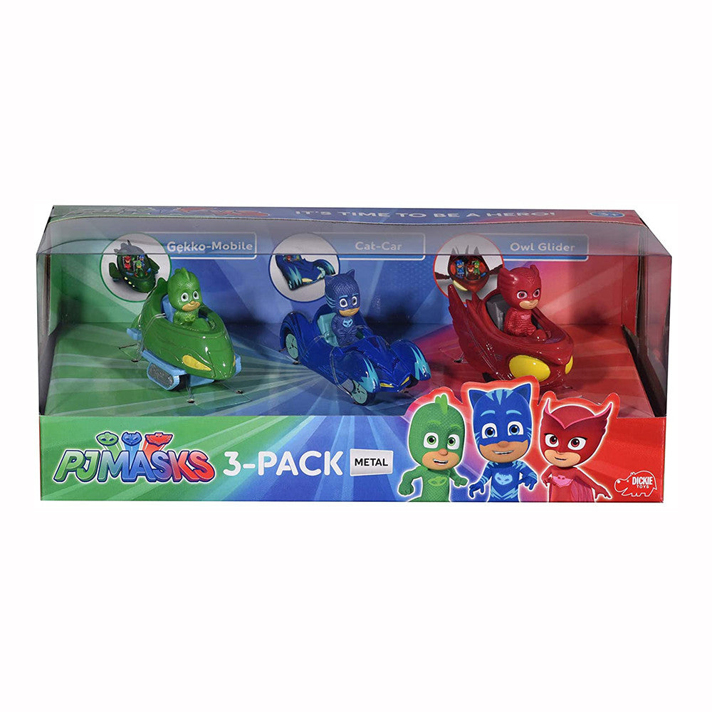 PJ Masks Hero Vehicles / Diecast Cars x3 - Gekko Catboy Owlette ...