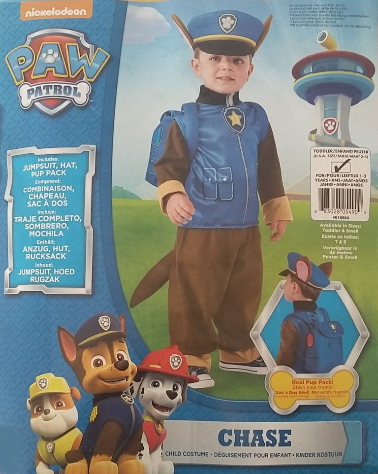 Paw Patrol Chase Costume Toddler 1-2 Years Dress Up for Kids / Childre ...